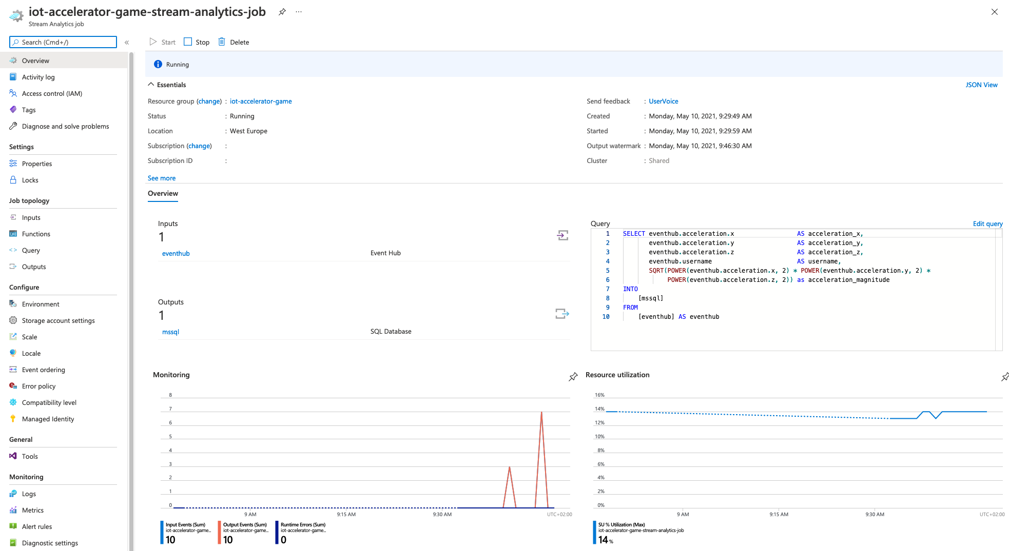 Exercises | IoT Accelerometer Game